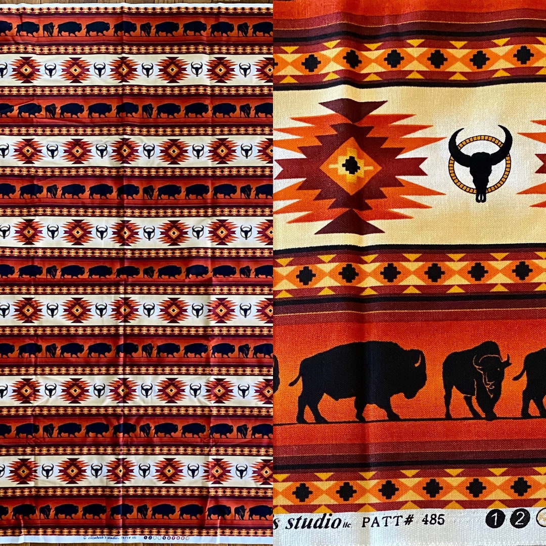 Tucson Buffalo Stripe terracotta 485 by Elizabeths Studio - Etsy