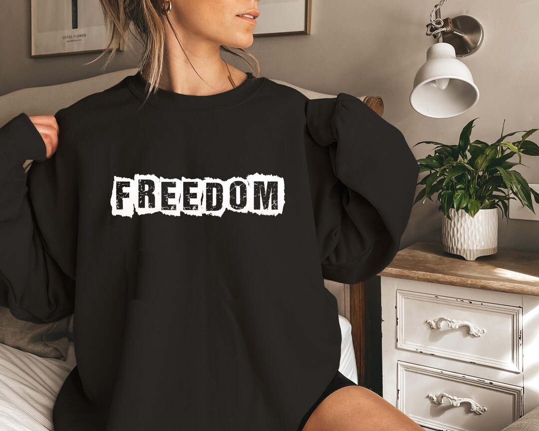 Charlie Kirk Freedom Sweatshirt, Freedom Sweater, Justice for Charlie ...