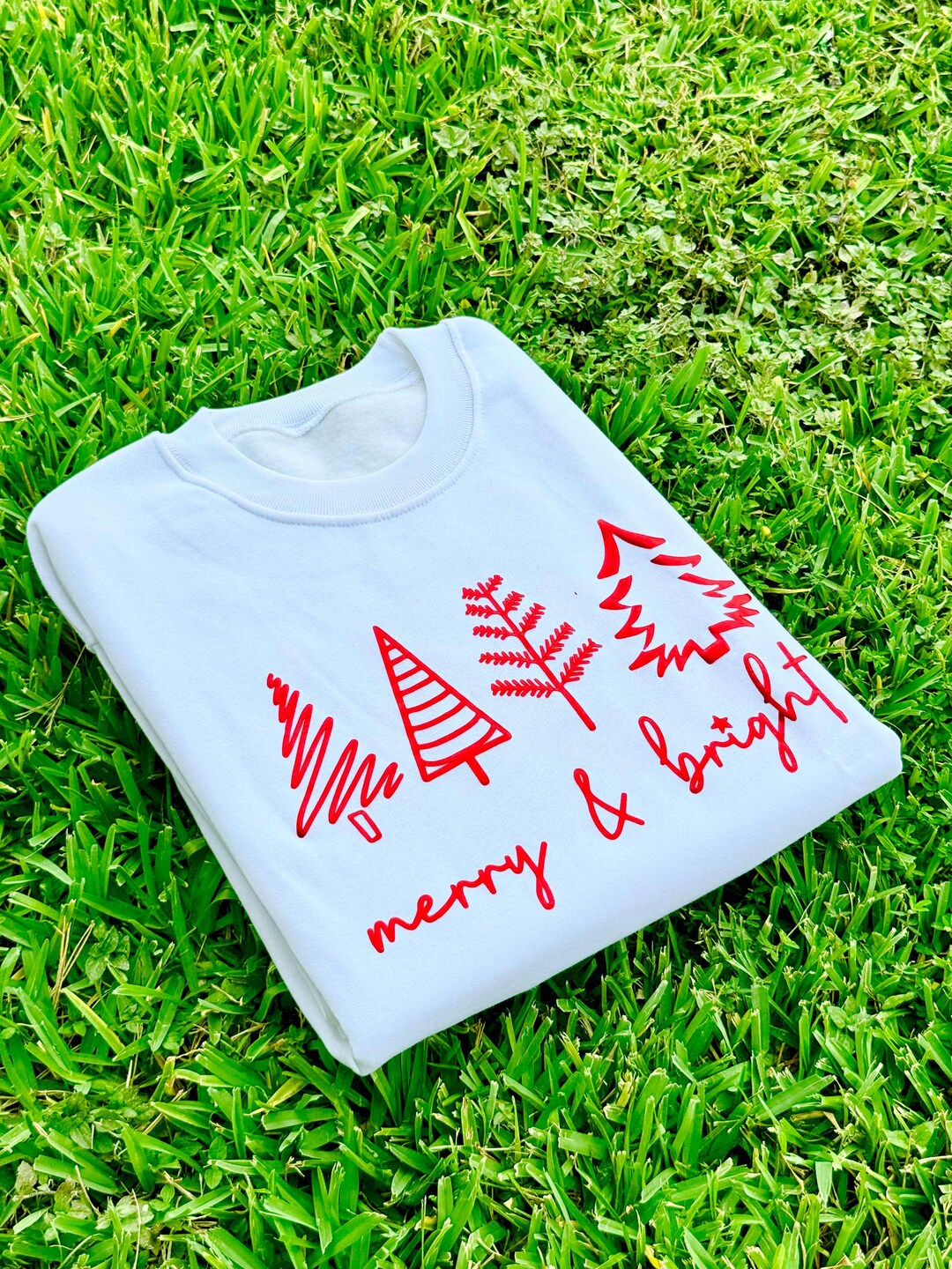 3D Puffy Merry and Bright Christmas Sweatshirt, Christmas Santa Shirt ...