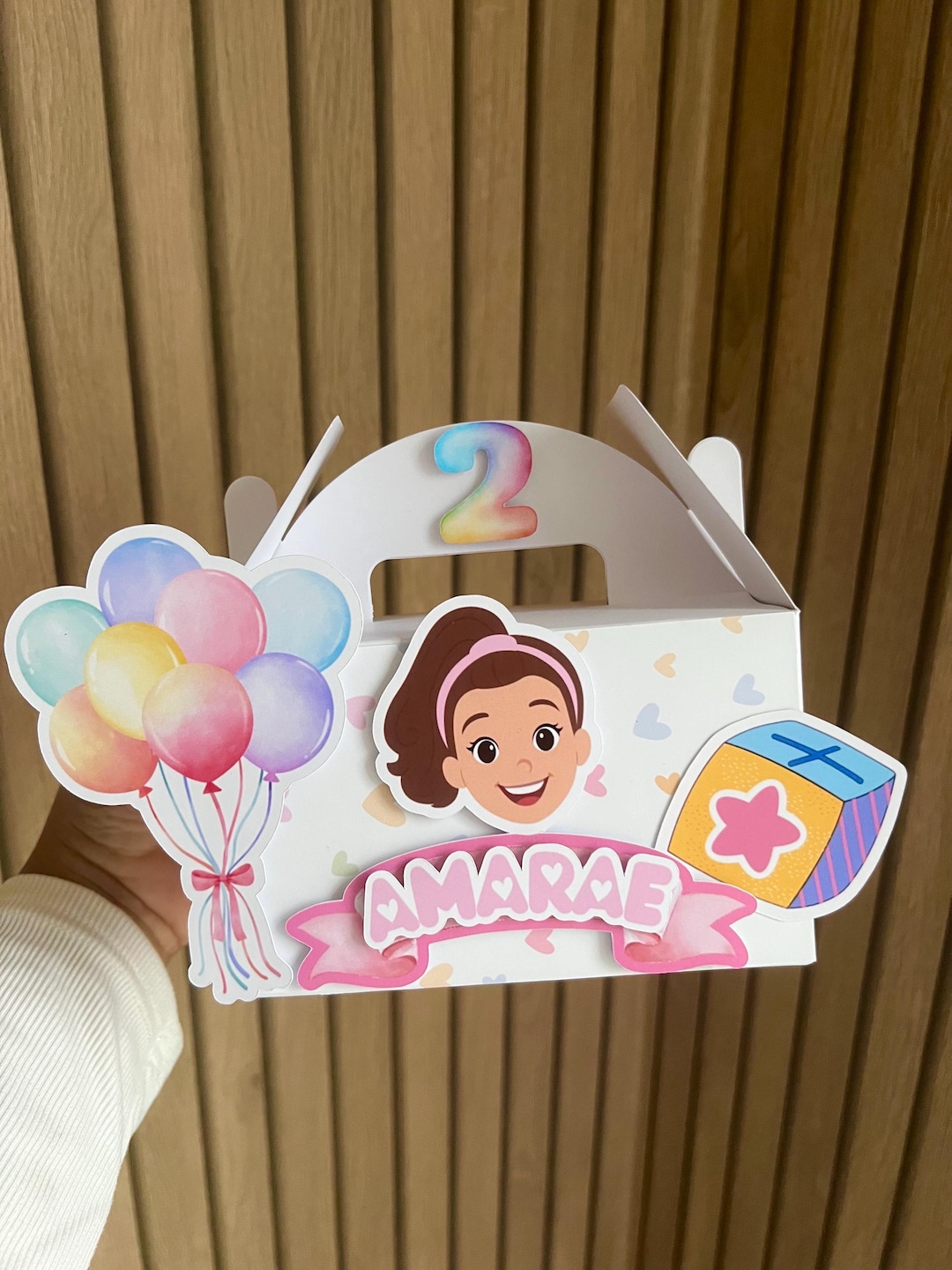 Handmade Ms. Rachel Party Favor Gable Box With Crayon Box: Personalized ...