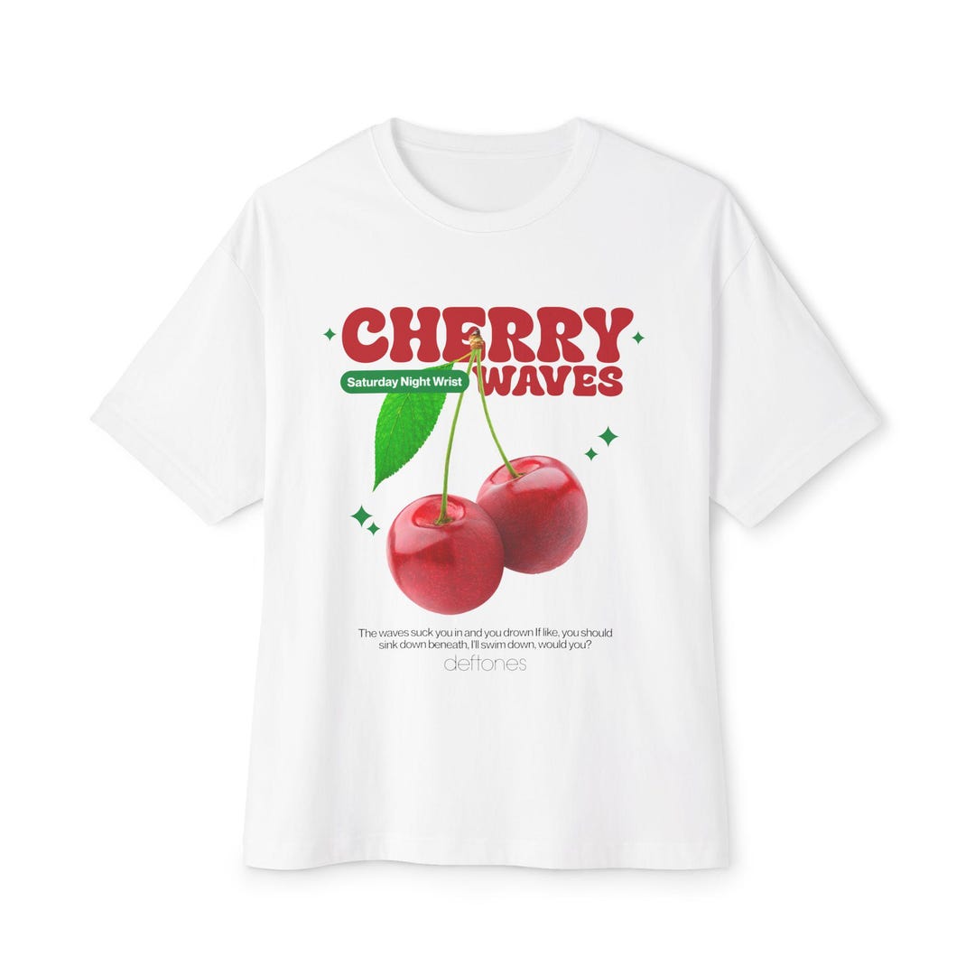 Deftones Inspired Cherry Waves T-shirt - Etsy