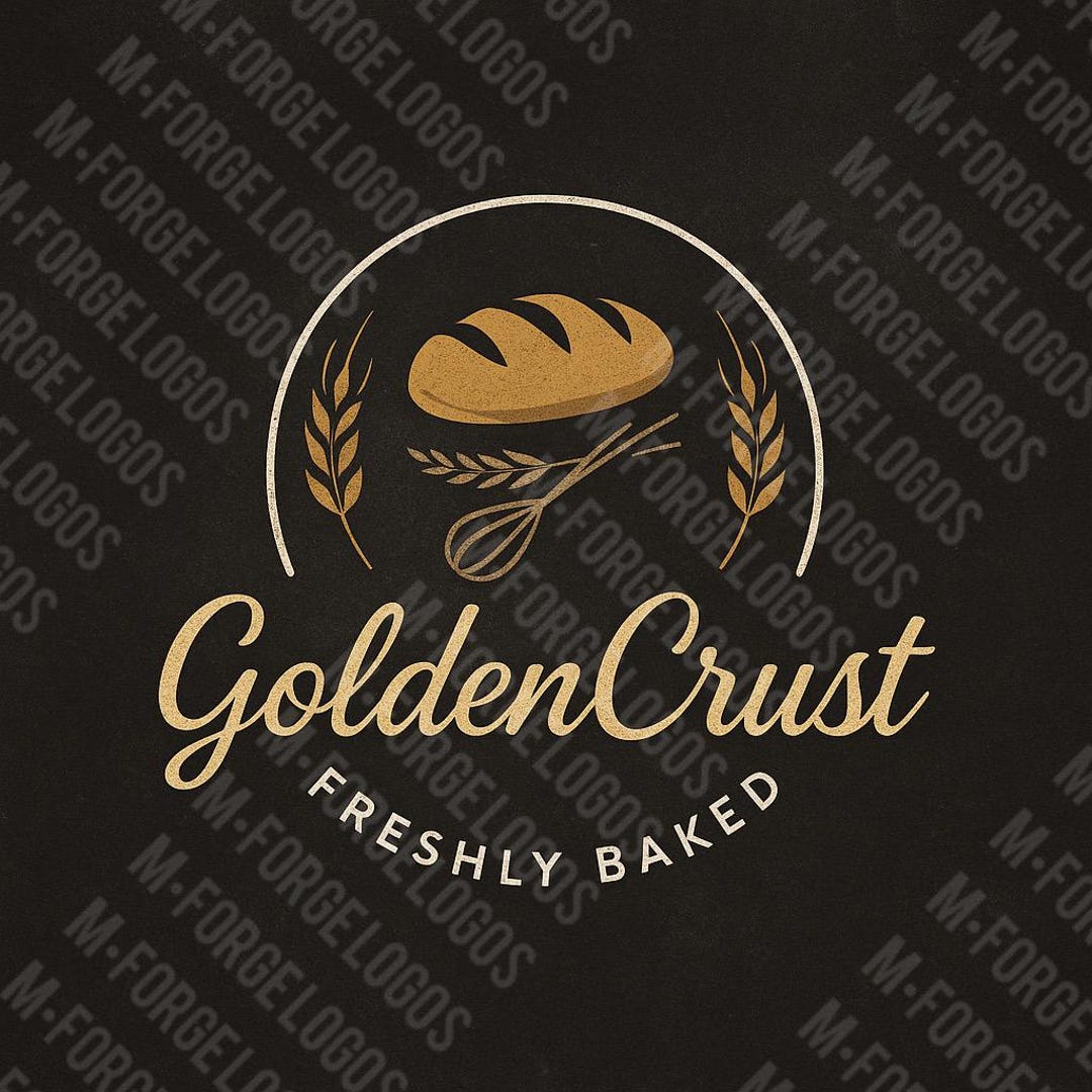 Goldencrust - Bakery Logo (digital Download). - Etsy