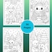 Cozy Winter Coloring Book 30 Cute Kawaii Animals, Festive Scenes Fun ...
