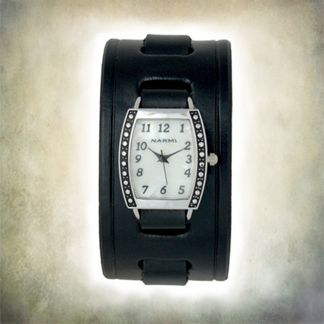 Women's Handmade Leather Cuff Watch - Etsy