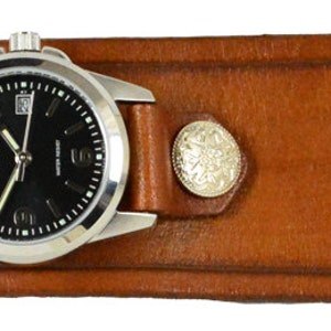 Womens Leather Cuff Watch Retro 70's - Etsy