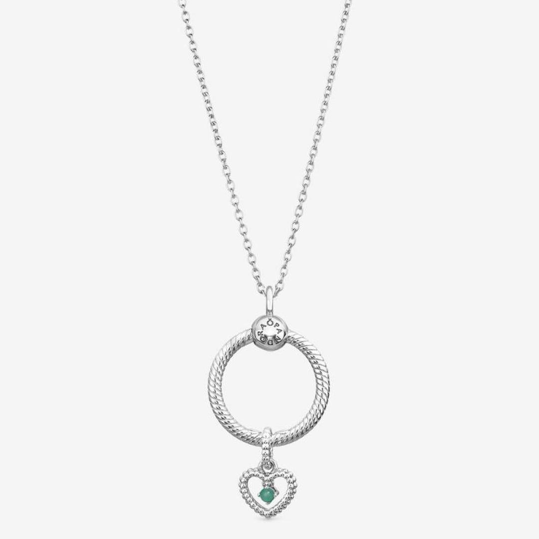 Pandora May Birthstone O Pendant Set Necklaceale S925 Gift Bag - Etsy