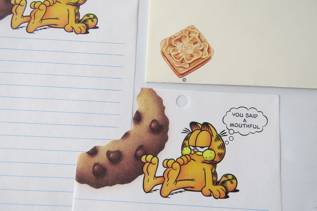Vintage Garfield Mini Stationery Lot ~ Cookies - Etsy