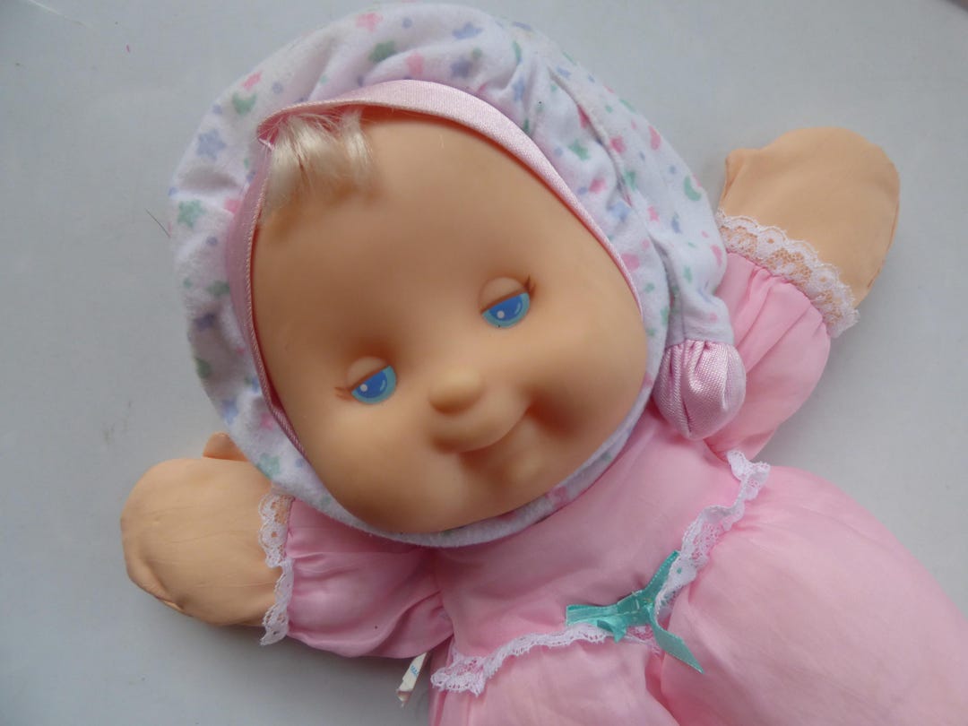 Vintage 90's Fisher Price Puffalump Kids Plush LIGHT UP Face Baby Doll ...