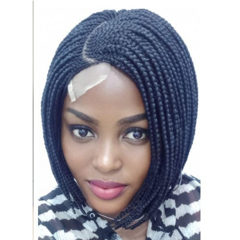Cornrow Braided Bob Wigs - Etsy