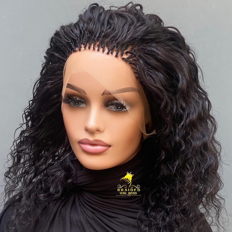 Handmade Micro Braid Human Hair Wig – Pick & Drop Full Lace Glueless ...