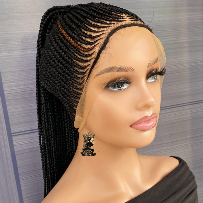 Updo Braided Wig - Etsy