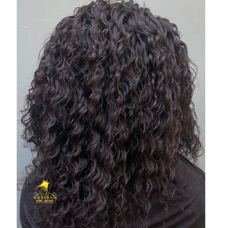 100% Human Hair Micro Braided Wig Pick & Drop, Full Lace Knotless Braid ...
