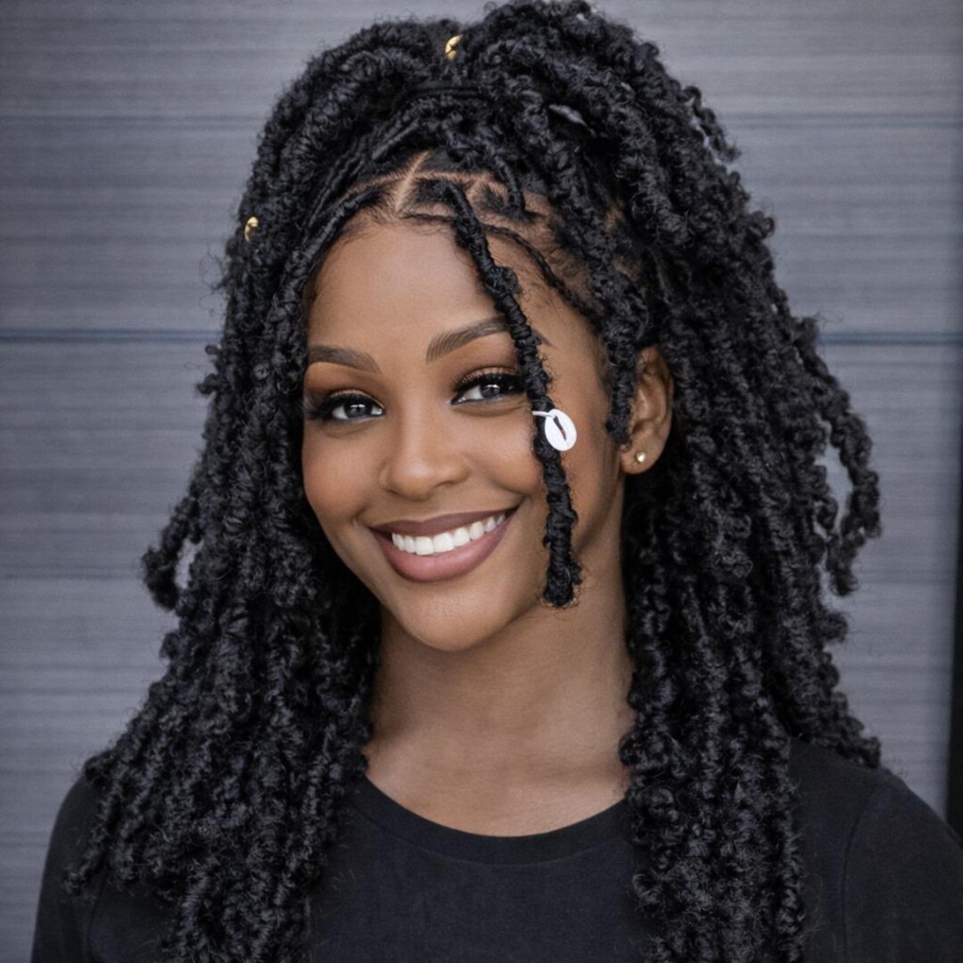 Butterfly Locs Wig – Full Lace Braided Wig for Black Women, Handmade ...
