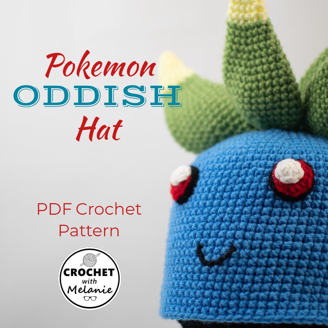 Pokemon Oddish Hat Crochet PDF Pattern - Etsy