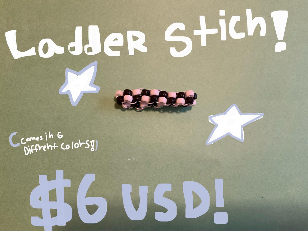 Kandi Ladder Stitch Bracelet - Etsy