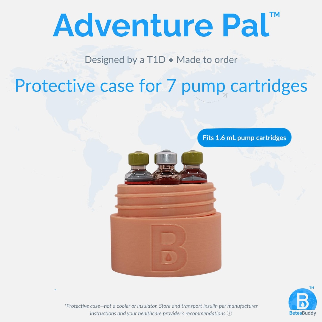 Ilet Pump Cartridge Case | Holds 7 Cartridges | 3D Printed T1D Travel ...