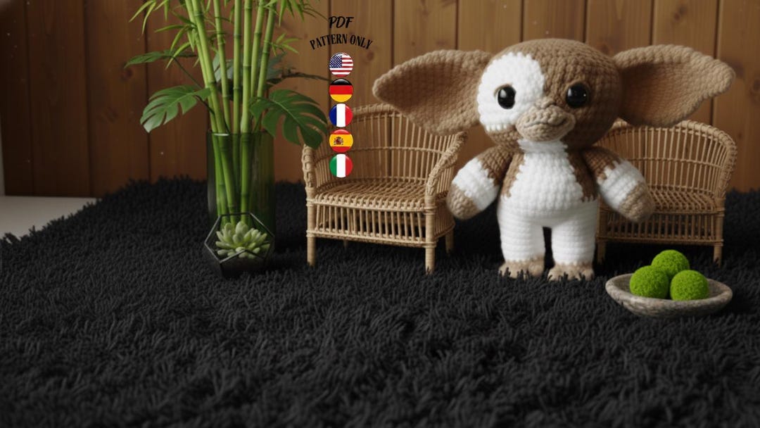 Gizmo Amigurumi Crochet Pattern (20-26 Cm), 5 Languages PDF: English ...
