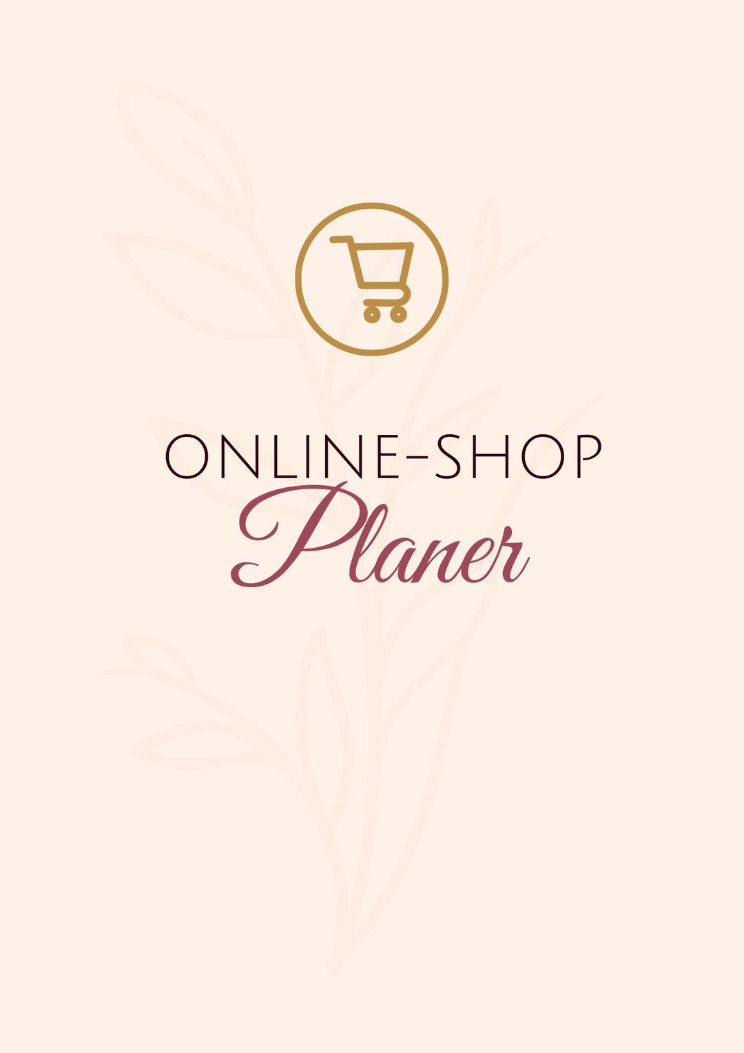 Online Shop Planner - Etsy