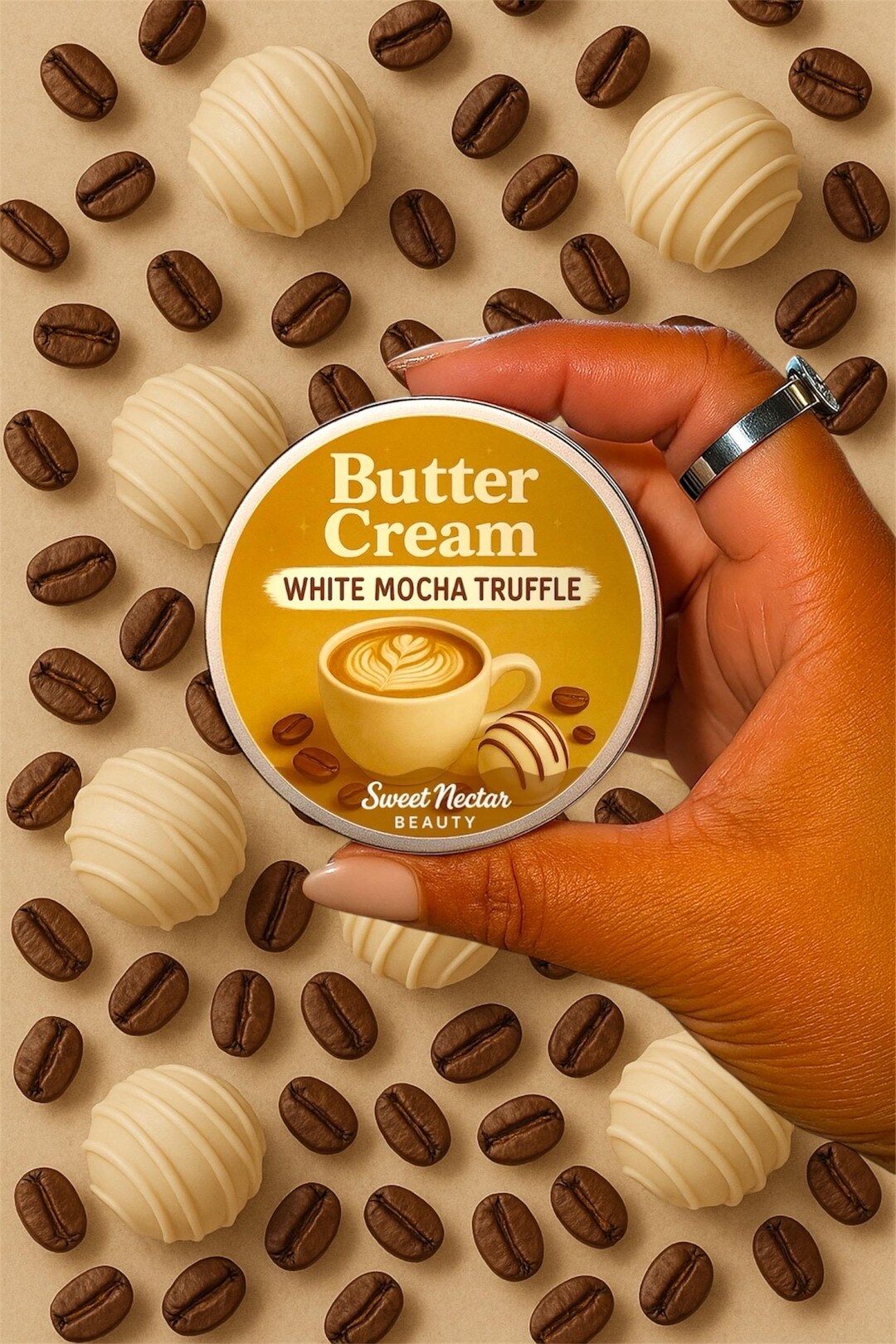 White Mocha Truffle Emulsified Hand & Body Butter – Deeply Moisturizing ...
