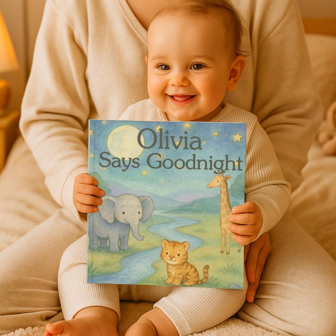 Personalized Children’s Bedtime Book With Animals, Custom Name Story ...