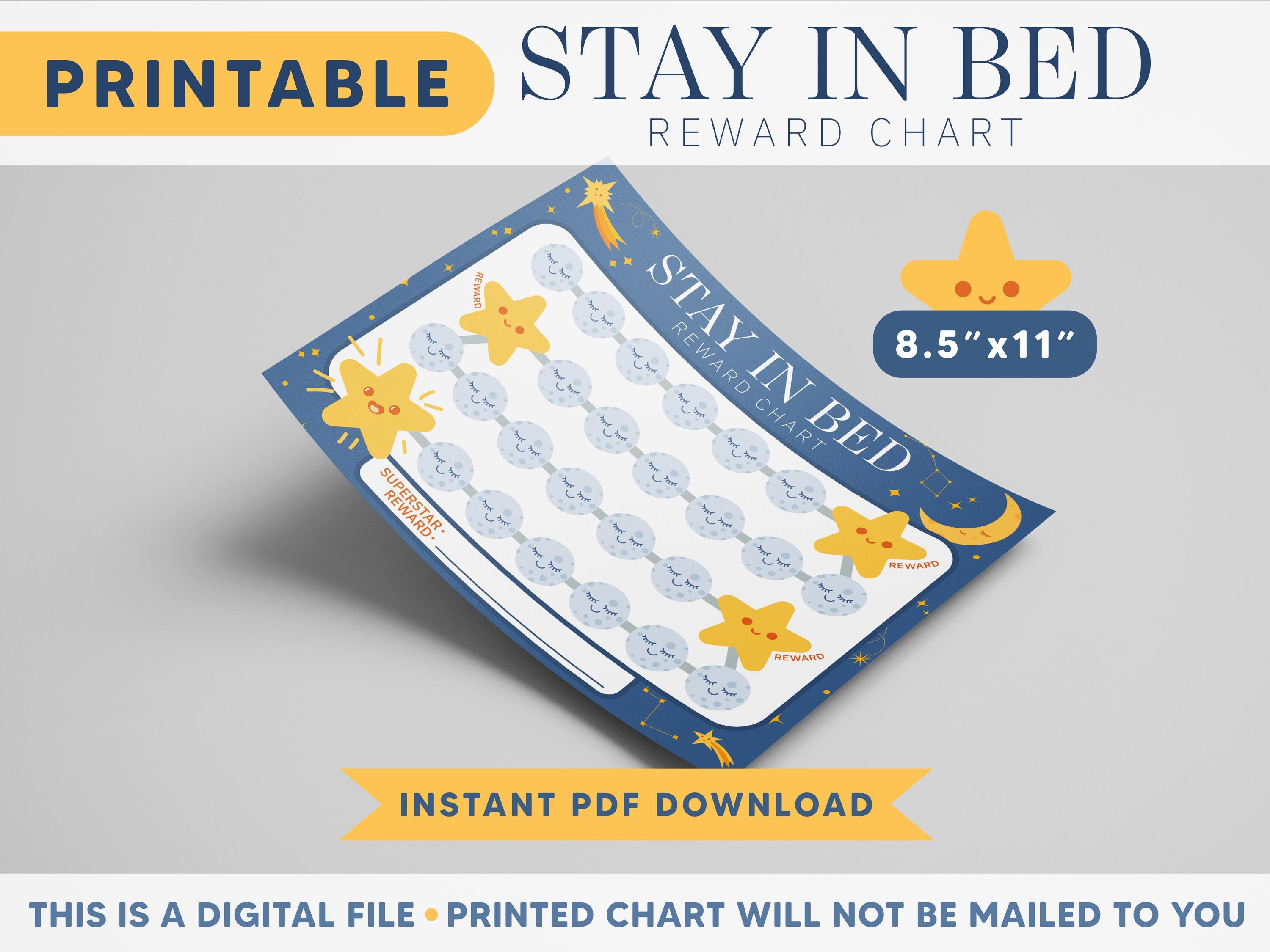 Printable Stay in Bed Reward Chart for Sleep Milestones - Instant ...