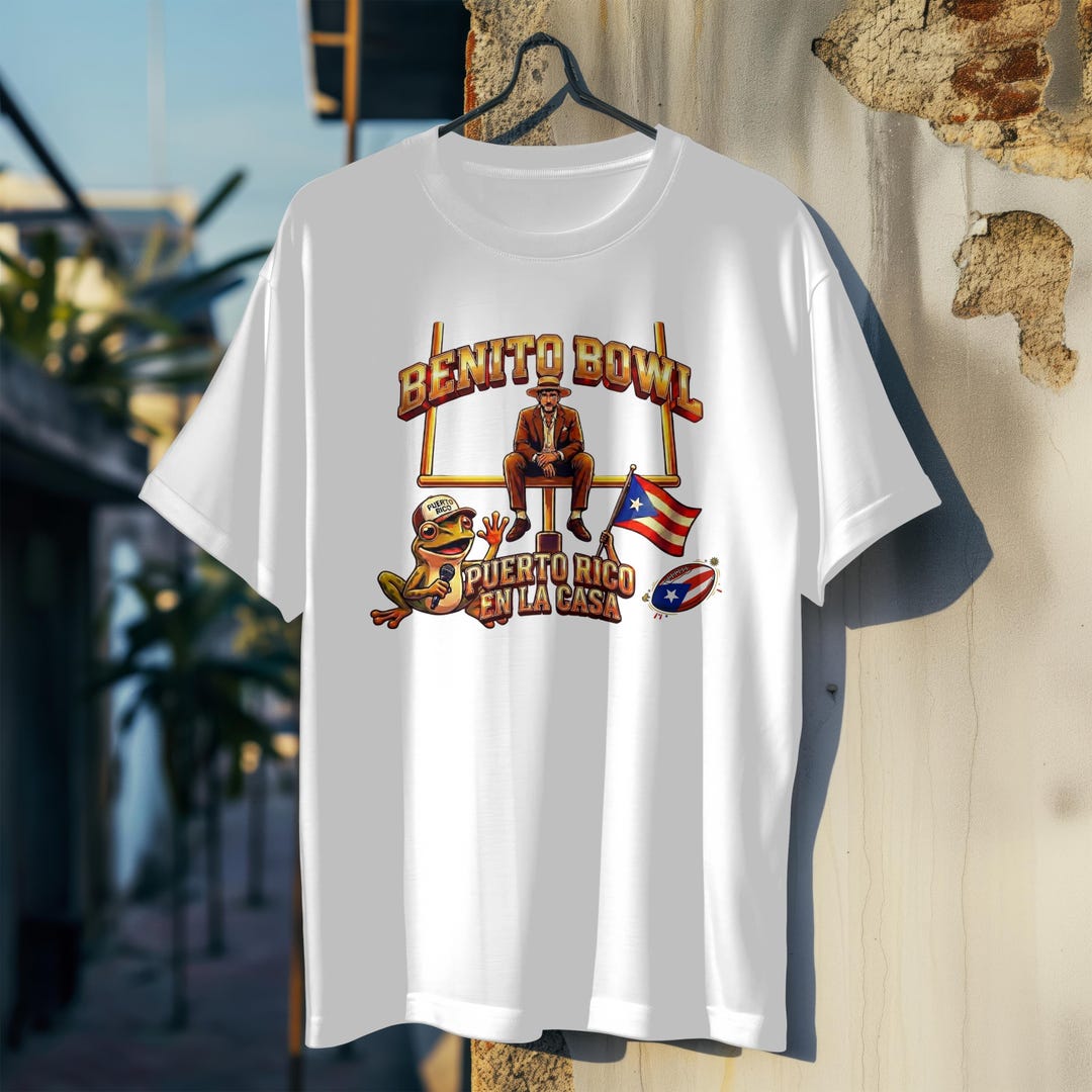 Benito Bowl Shirt, Puerto Rico Coqui Frog Tee, Football Fan Gift - Etsy