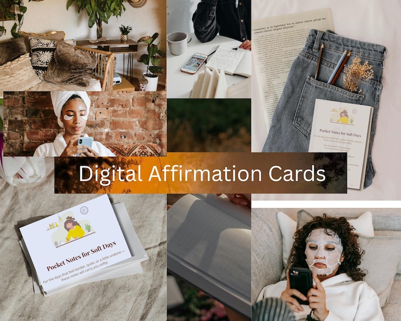 Pocket Affirmation Cards – Printable Mental Health Notes for Self-care ...