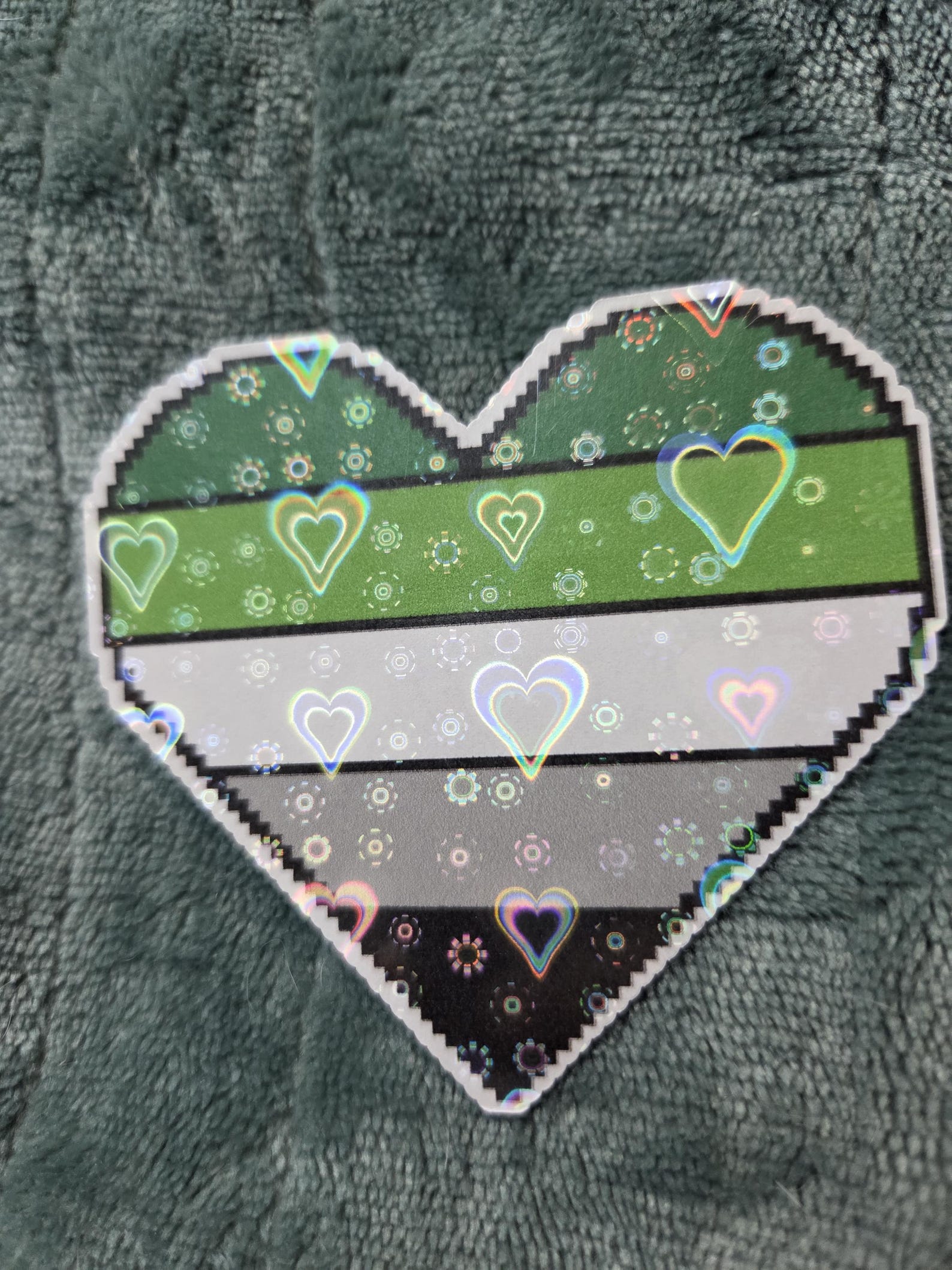 Pixel Art Laminated Gender Fluid Pride Flag Heart Sticker - Etsy UK