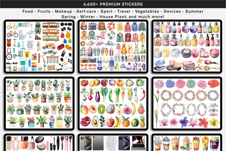 2026 Premium All in One Digital Planner, Dark Mode, Monthly, Weekly ...