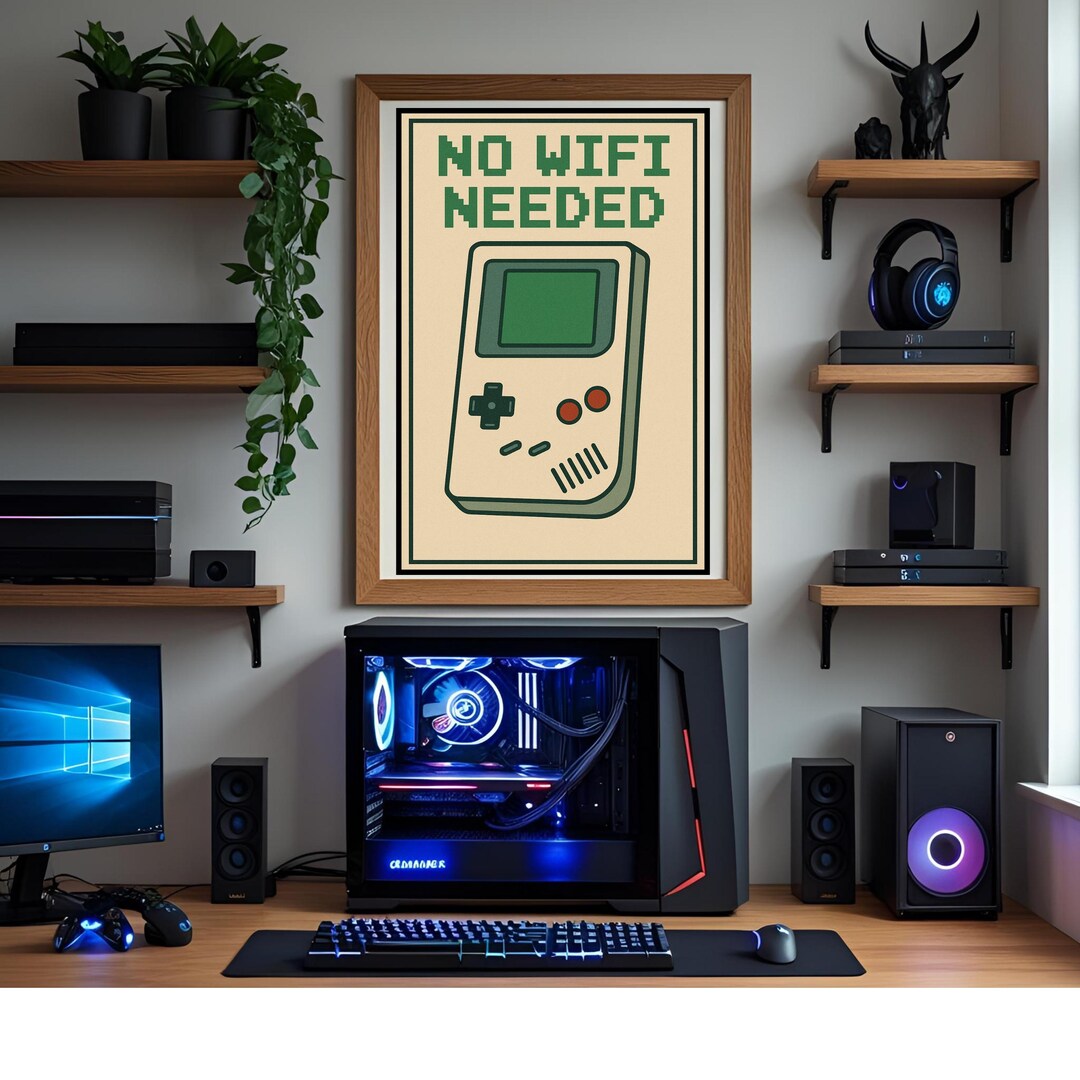 Retro Gameboy Poster: 90s Gaming Nostalgia Wall Art - Etsy