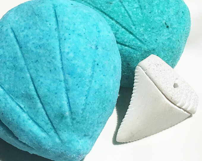 SHARK TOOTH FOSSIL Bath Bomb Shell Bath Candy Ocean Party - Etsy