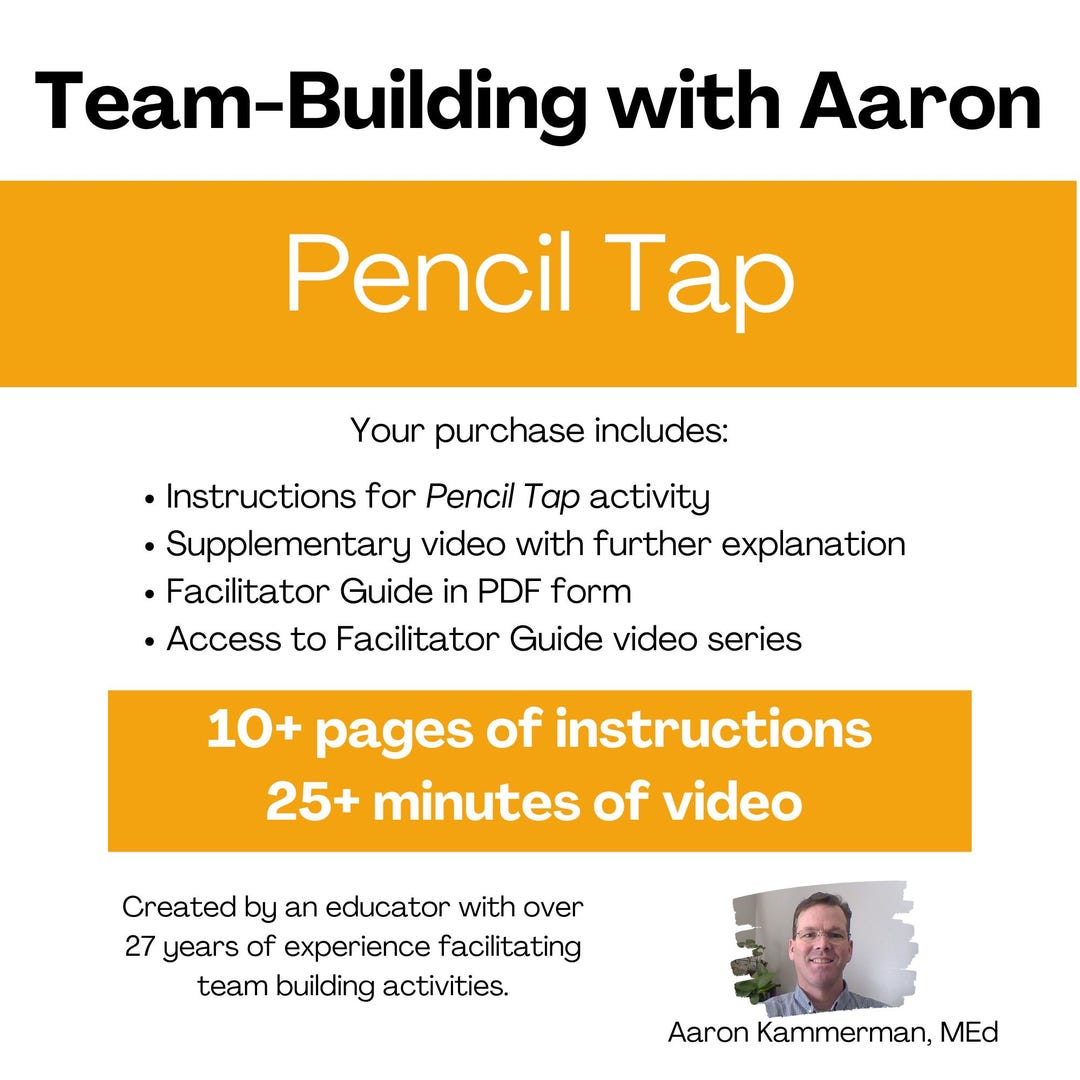 Team Building Activity - Pencil Tap - Etsy