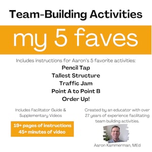 5-pack Team Building Activities - Aaron's Five Favorites - Etsy