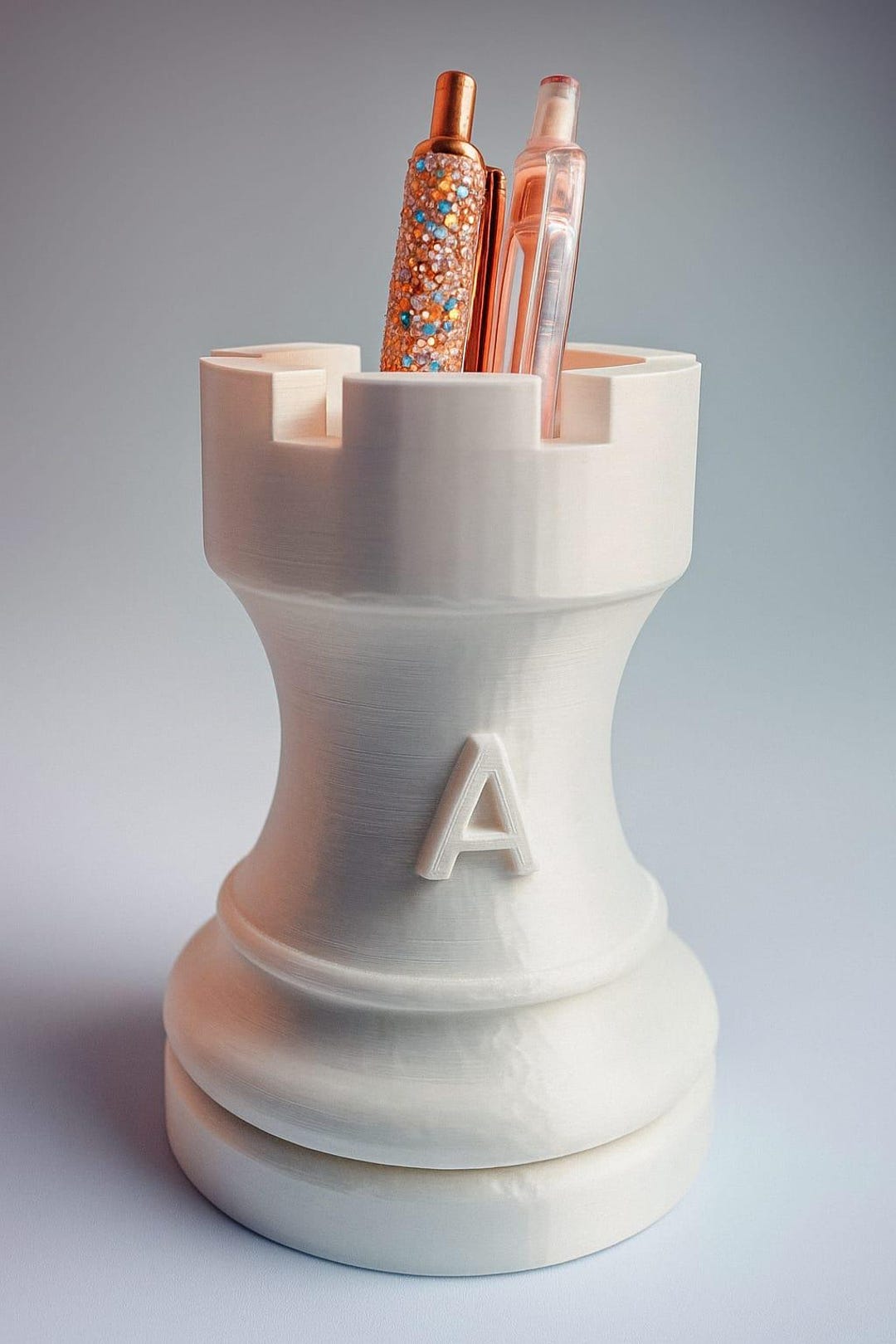 3D Printed Rook Pen Holder: Custom Chess Decor - Etsy