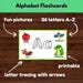 Alphabet Tracing Cards, Letter Tracing, Letter of the Alphabet ...