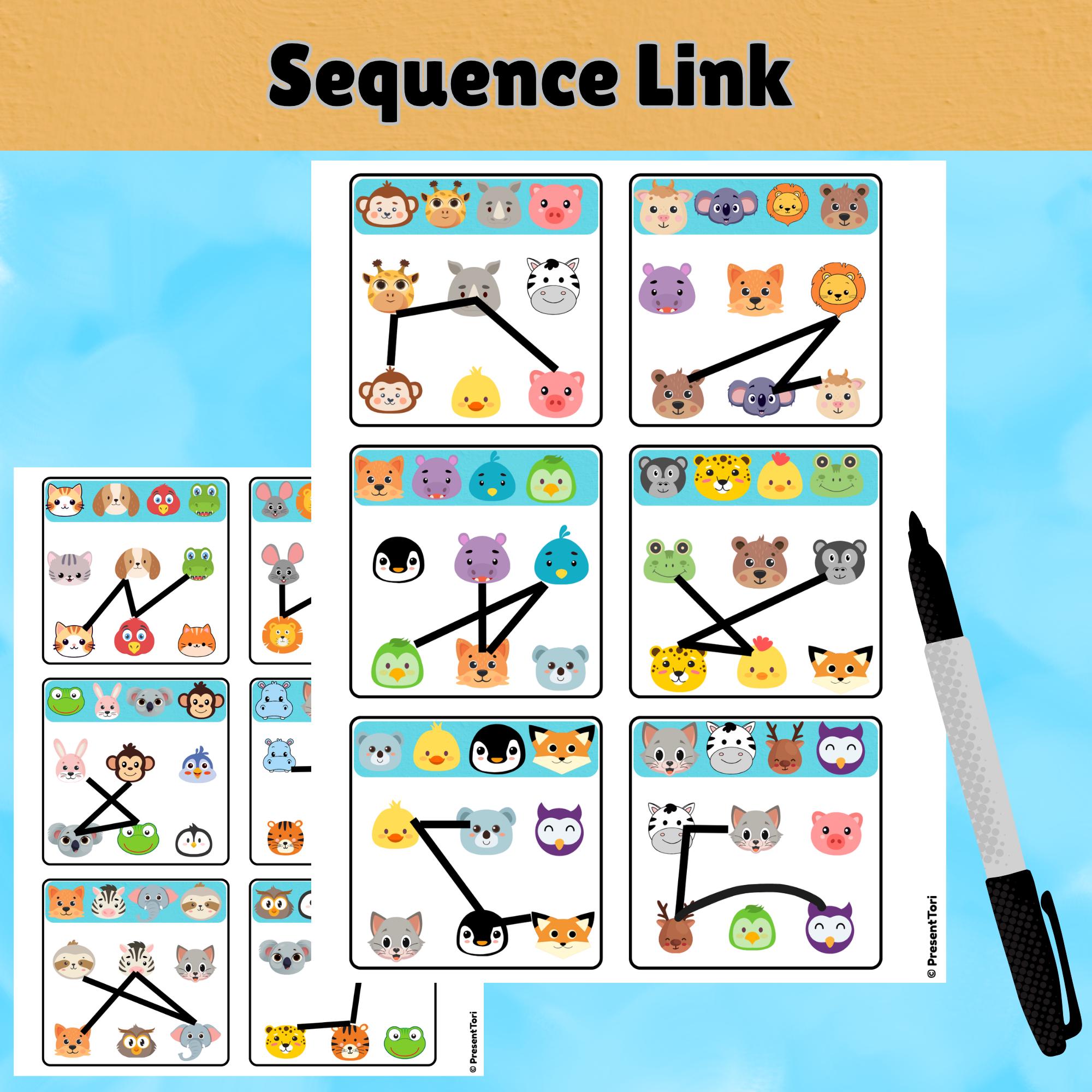 Sequence Matching Game: Pattern Recognition, Preschool Learning (PDF ...
