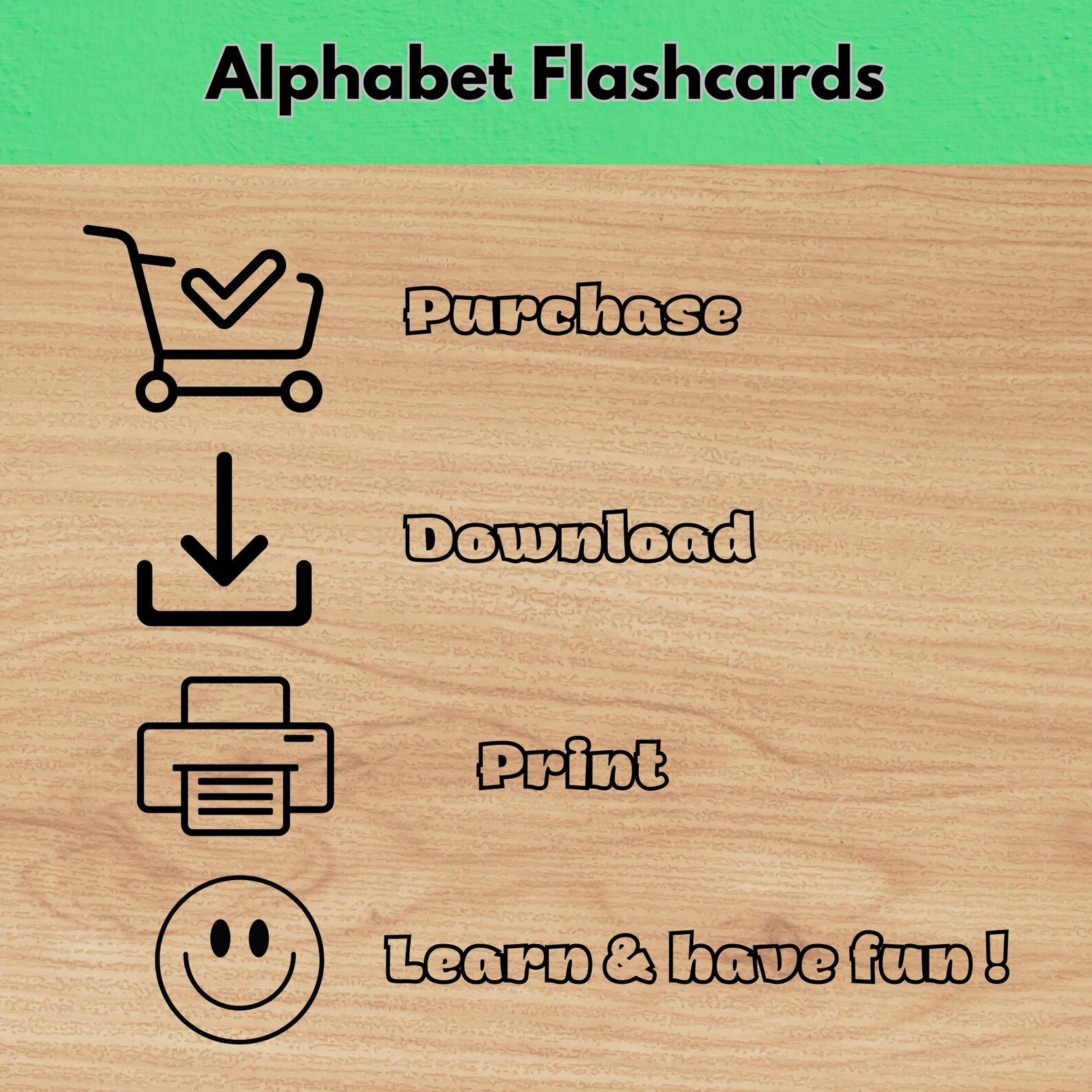 Alphabet Tracing Cards, Letter Tracing, Letter of the Alphabet ...