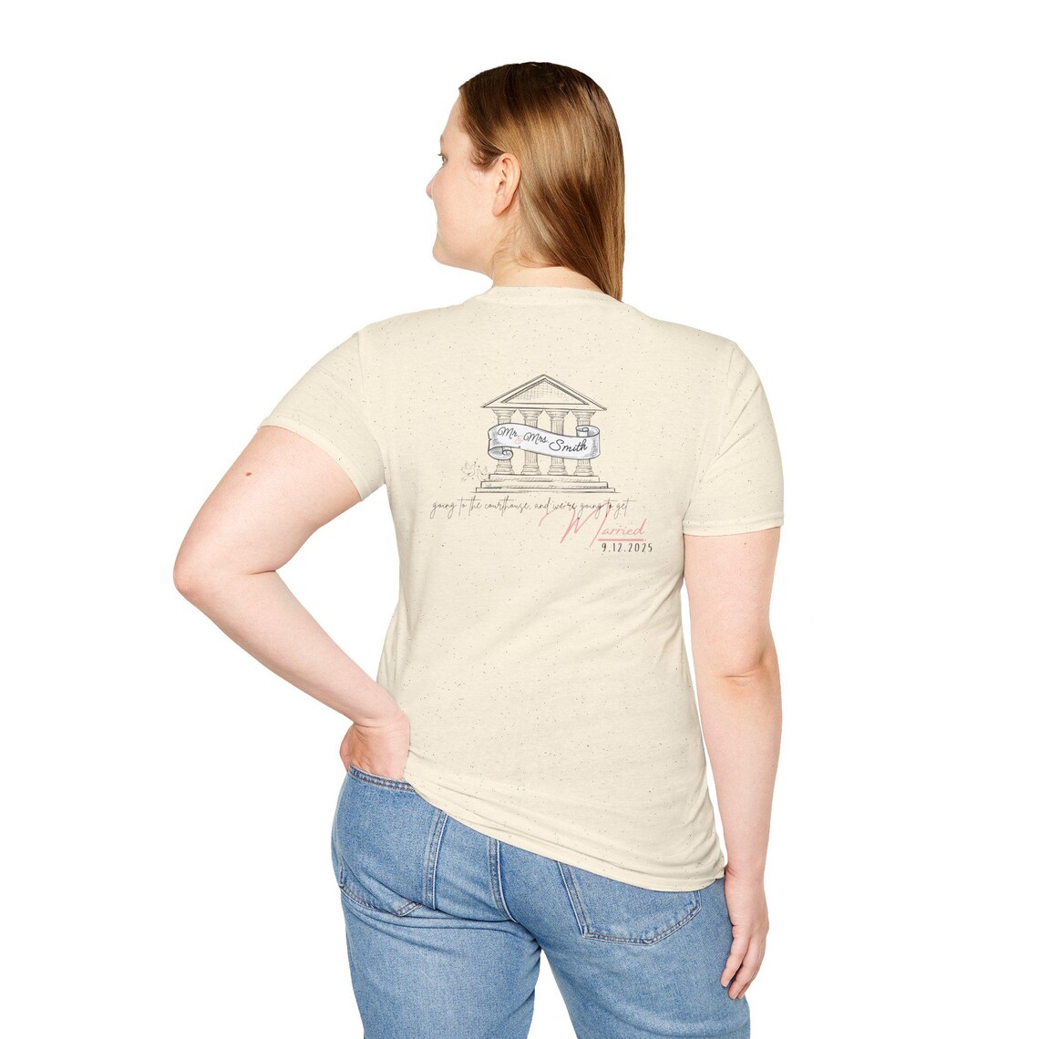 Wedding Outfit, Courthouse Ceremony Unisex T-shirt, Bride Groom Witness ...