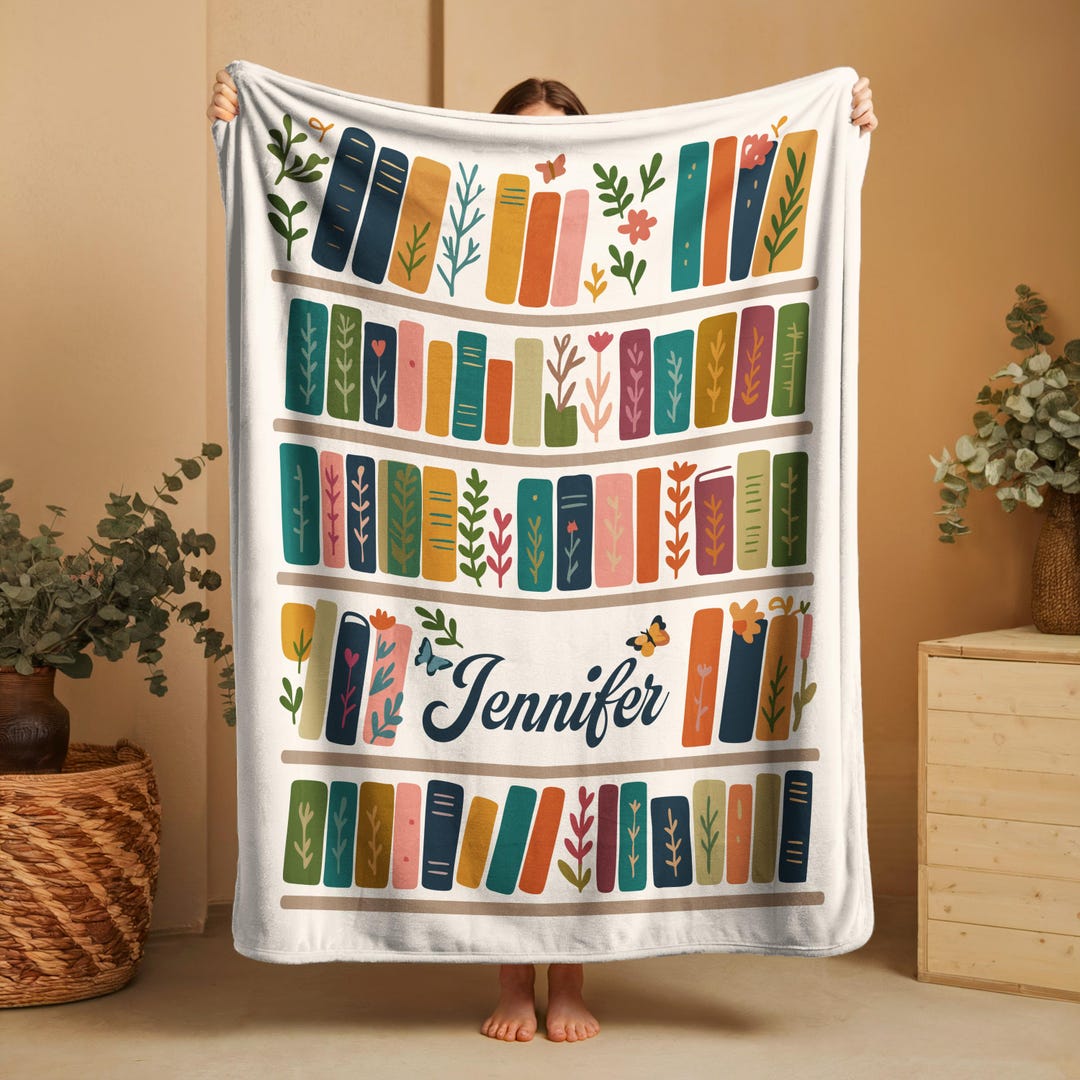 Personalized Book Lover Blanket, Reader Blanket for Girls,book Lover ...