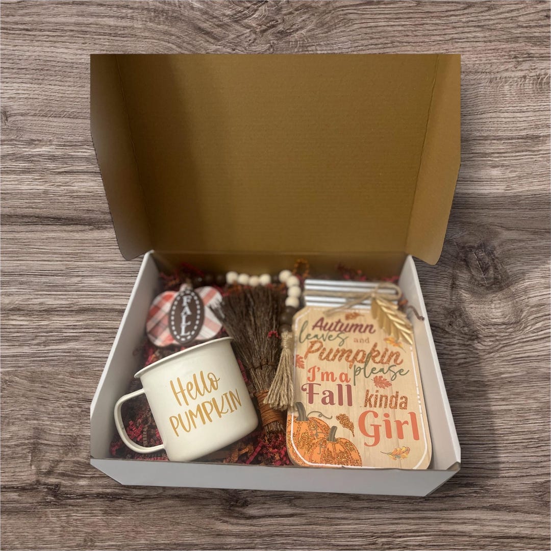Hello Pumpkin Fall Gift Box | Autumn Cozy Home Décor Box | Seasonal ...