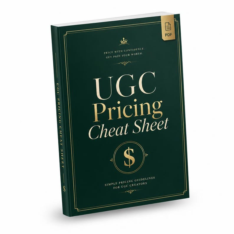 UGC Pricing Cheat Sheet | Creator Rate Card (digital Download) - Etsy UK
