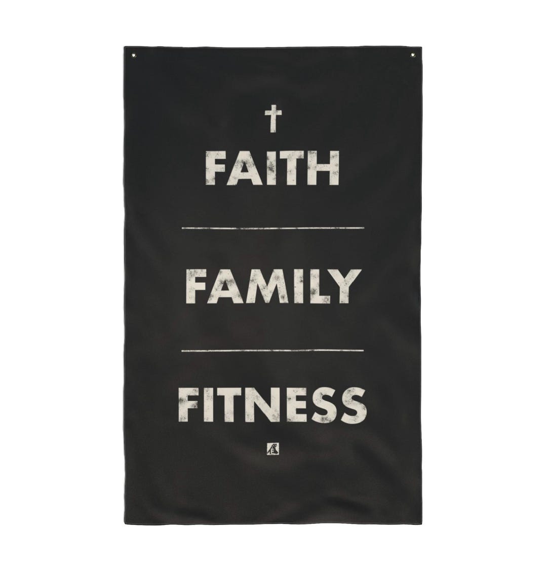 Gym Flag 3x5, Faith Family Fitness - Etsy
