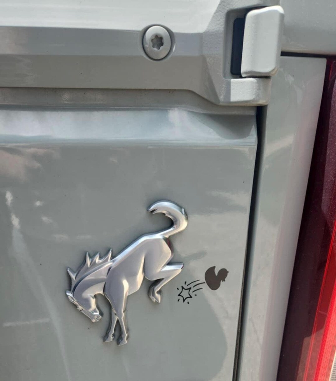 Duck Getting Kicked Decal: Permanent Vinyl Sticker for Bronco Fans ...