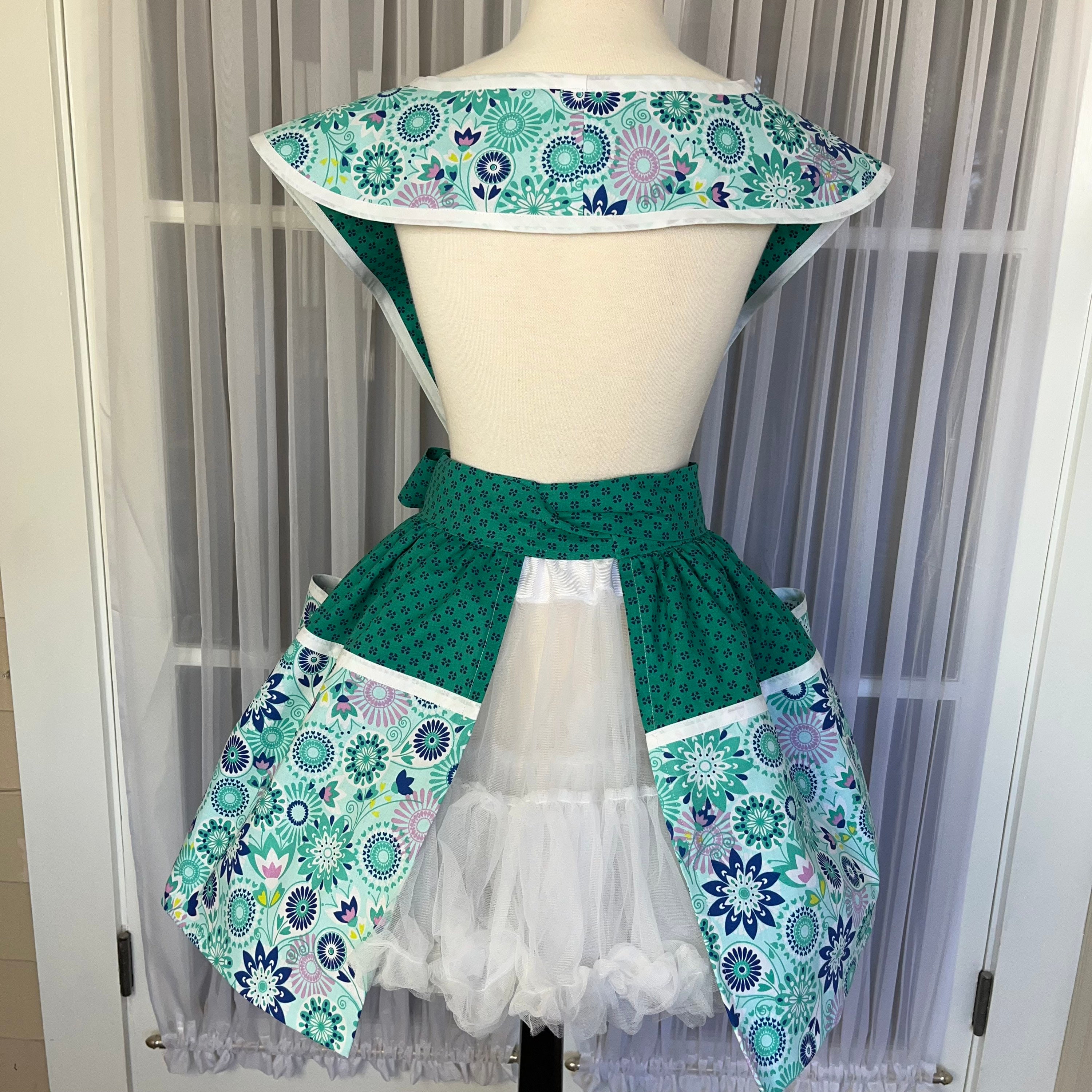 Vintage Style Apron/1950s Vintage Style Apron/handmade Kitchen Apron ...