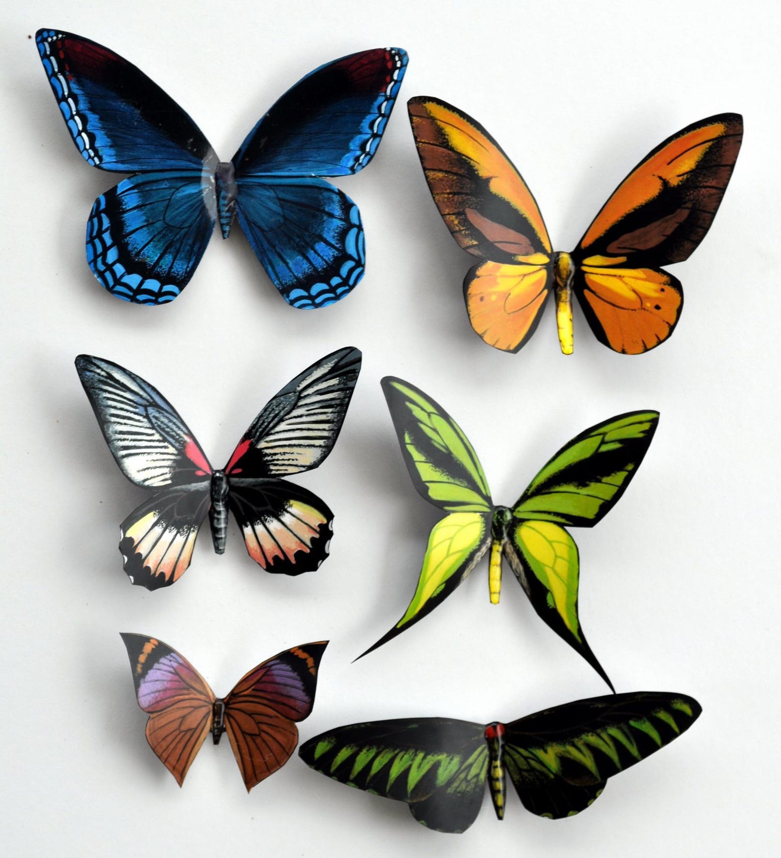 Butterfly Magnets Refrigerator Magnets Set of 6 - Etsy