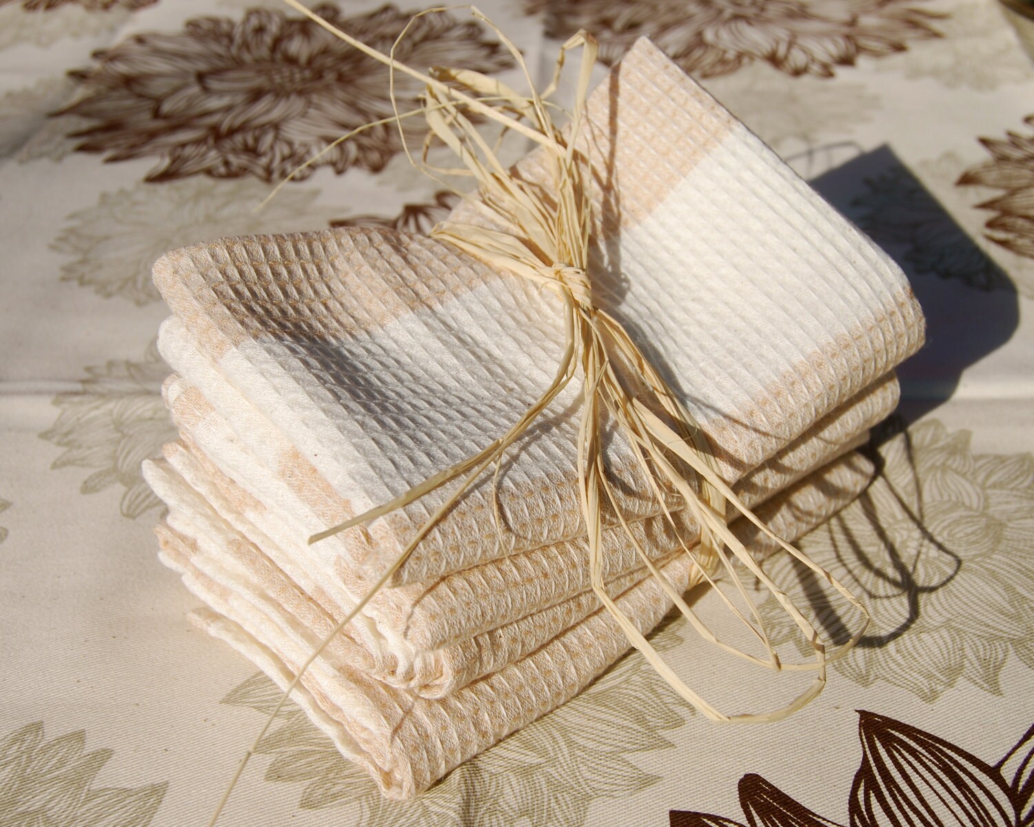 Tea Towel Dish Cloth Kitchen Set of Two Organic Cotton | Etsy