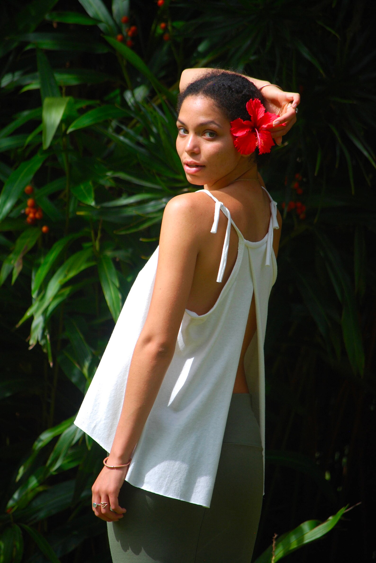 Loose Flowy Open Back Top Hemp Organic Cotton Jersey | Etsy