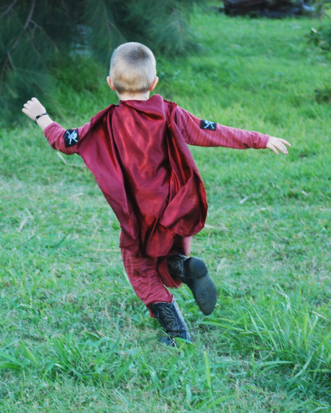 SALE Costume Pirate Cape Superhero Hemp Silk Red - Etsy