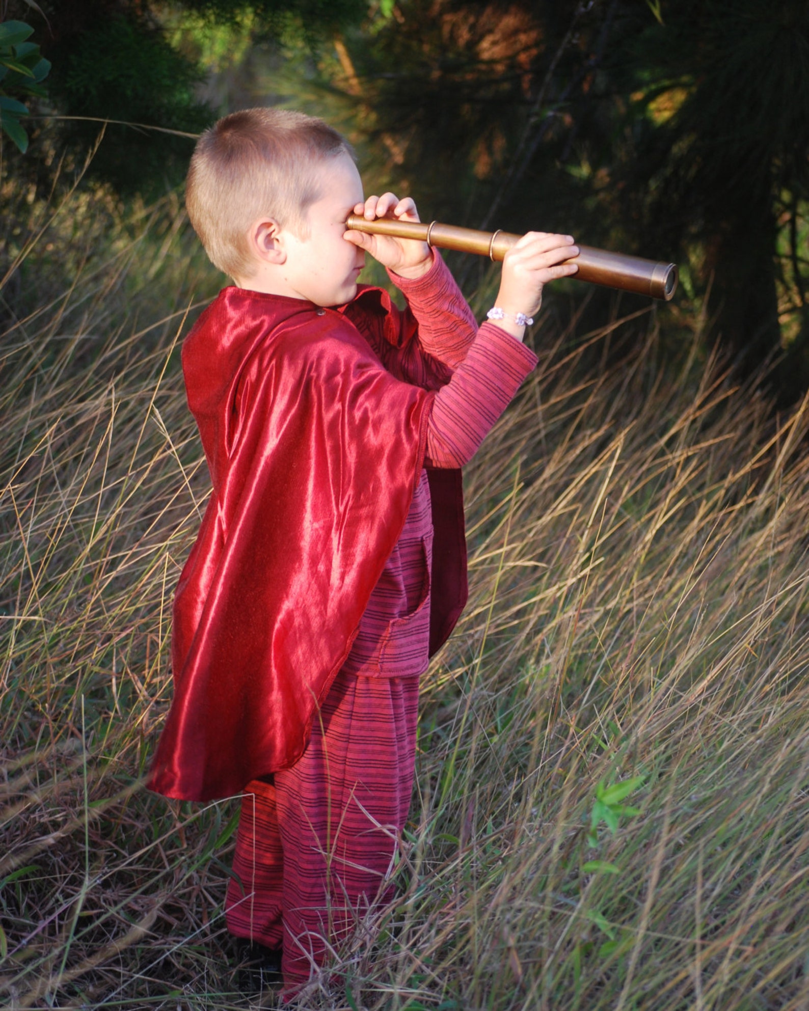 SALE Costume Pirate Cape Superhero Hemp Silk Red - Etsy