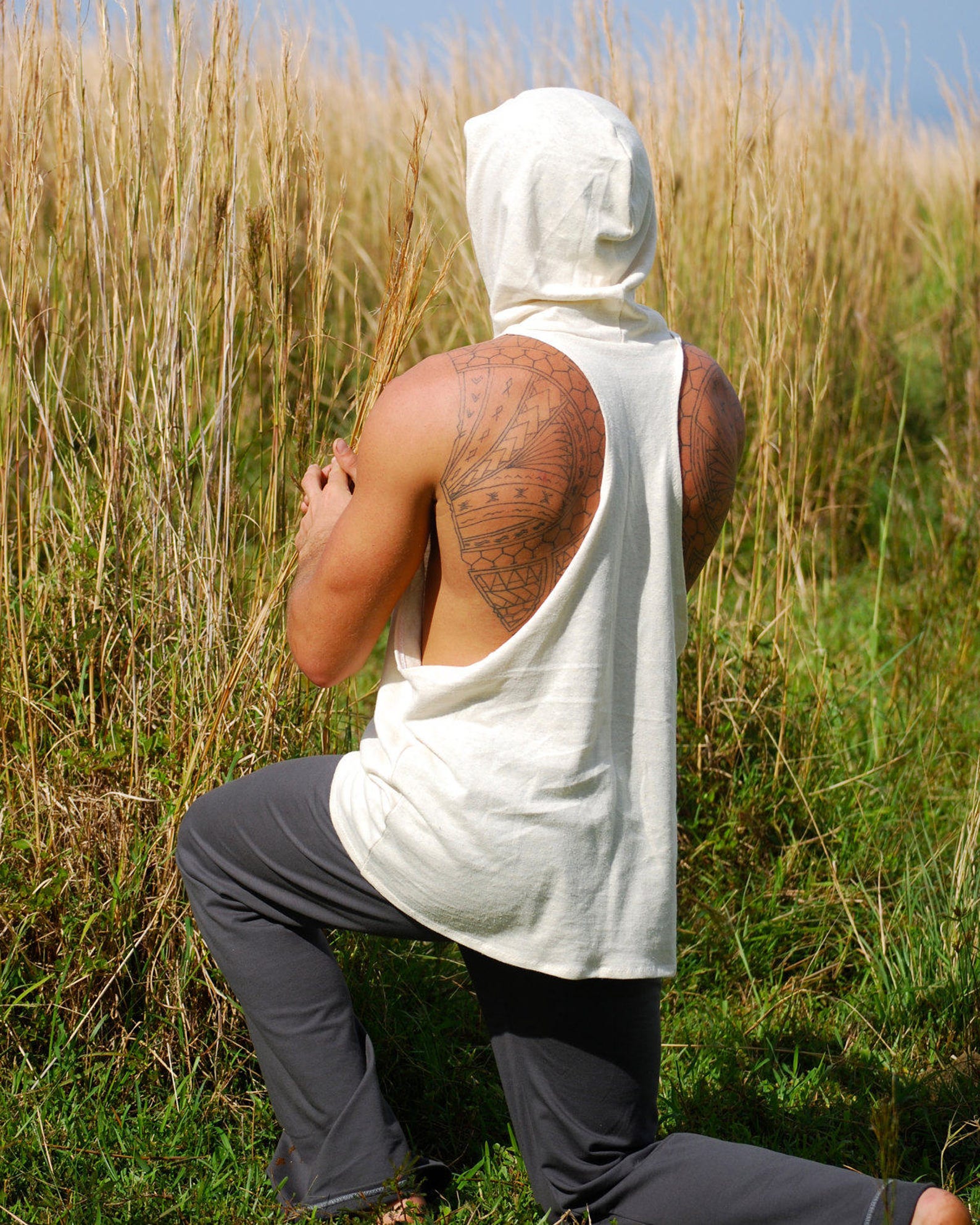 Men's Racerback Sleeveless Hoodie Hemp Organic Cotton | Etsy